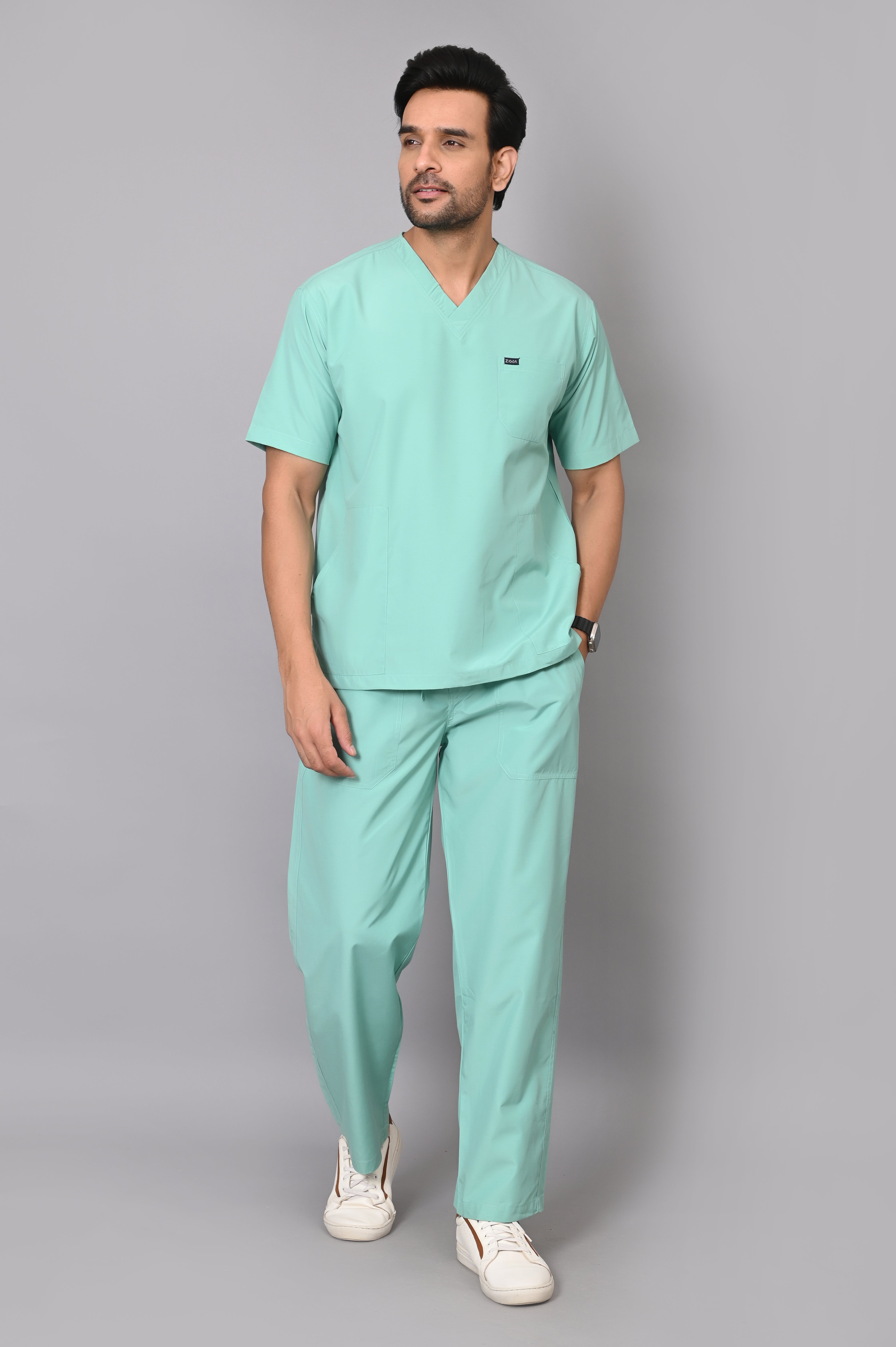 Ziva mens orignal premium (Mint green) scrubs – Ziva Uniforms
